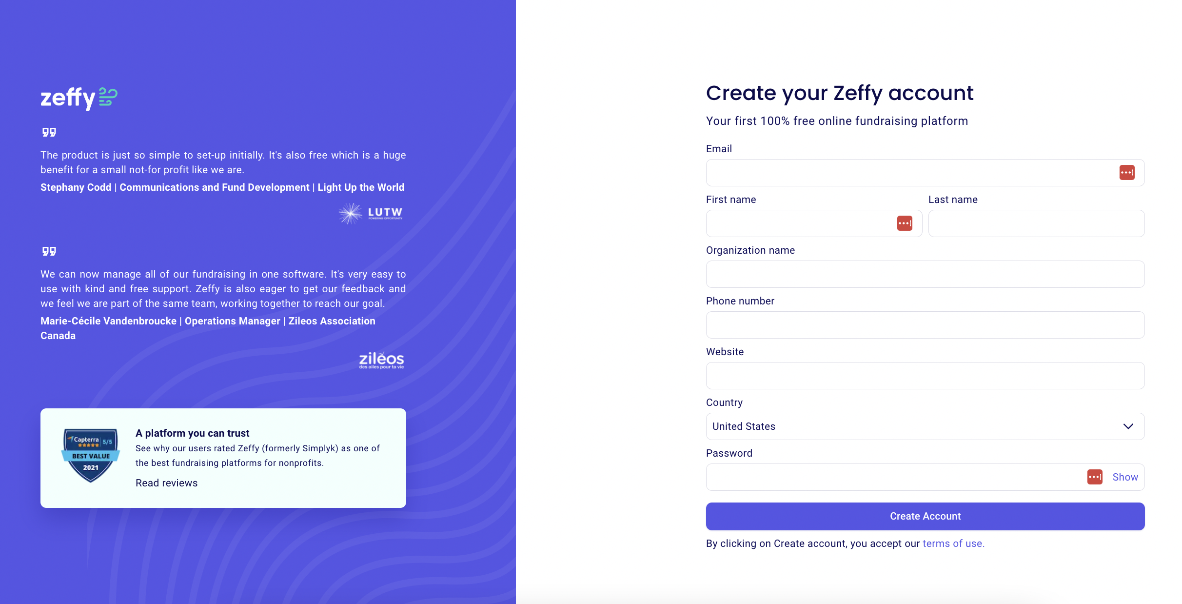 How to get started on Zeffy